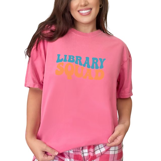 Library Squad, Librarian Themed, Groovy Retro Wavy Text, Crunchberry ...