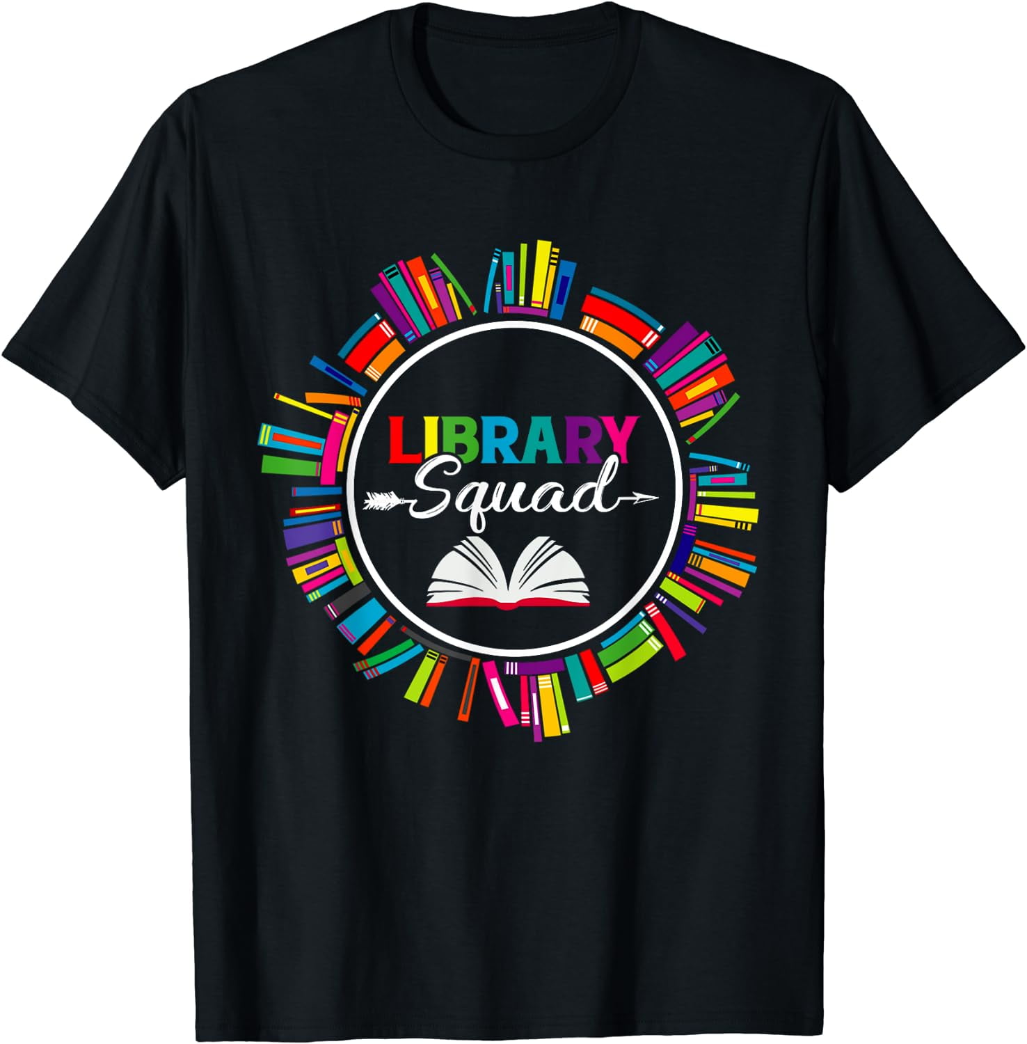 Library Squad Shirt Librarian Bookworm Book Lover Gifts T-Shirt ...