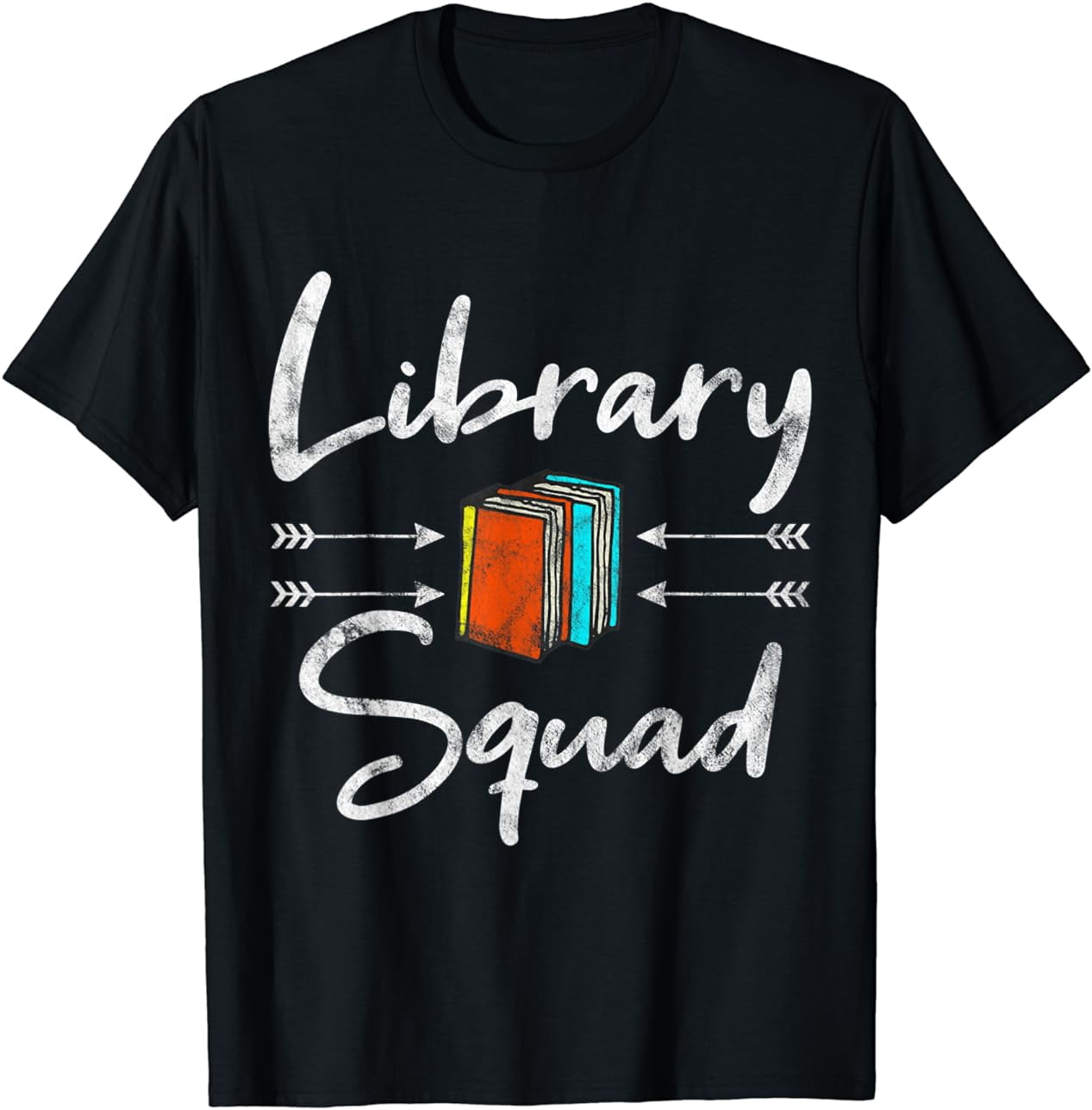 Library Squad Teacher Reading Book Lover Librarian Bookworm T-Shirt ...
