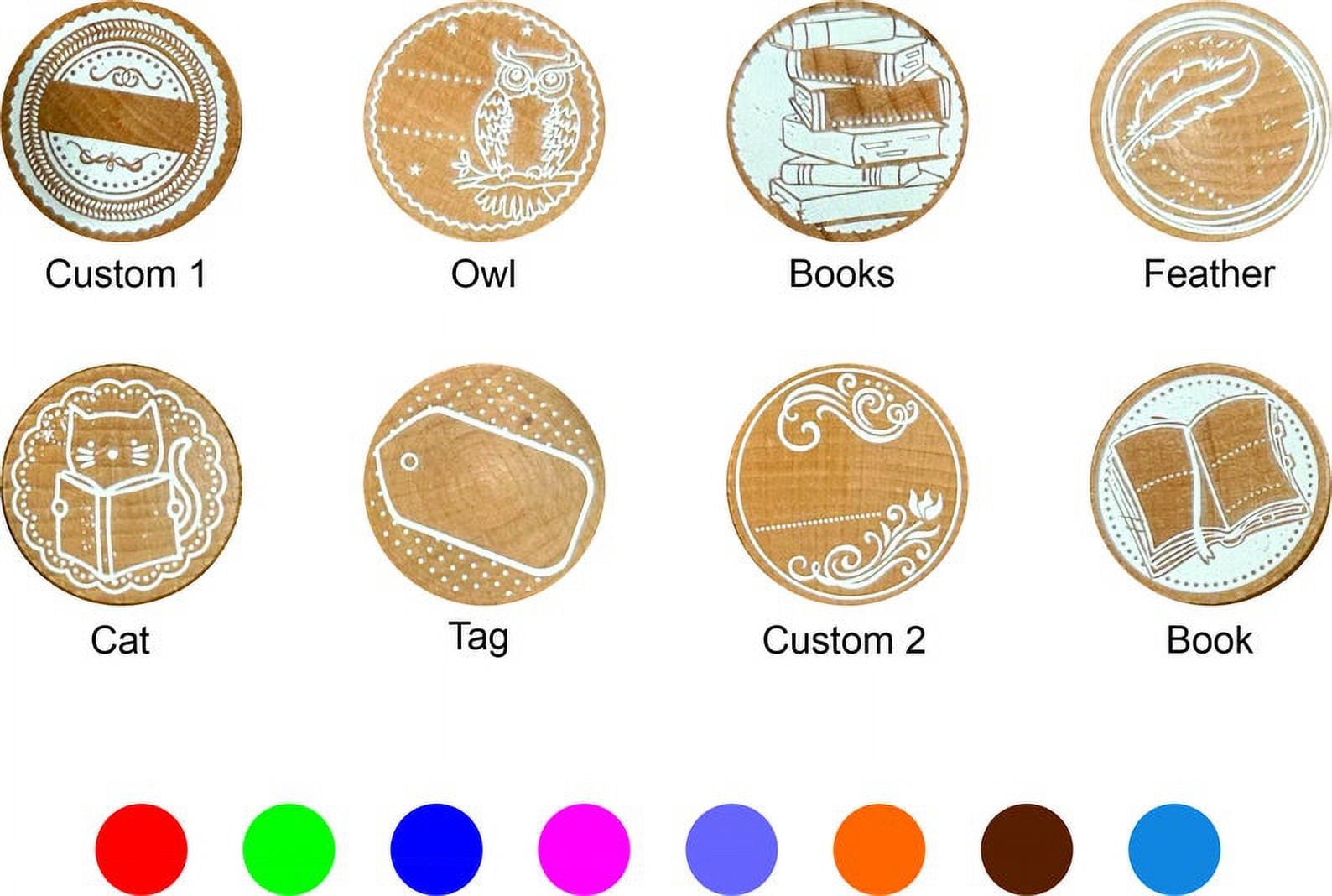 Library Stamp Set, Book Stamp Set, Stationary Book Stamps, Library ...