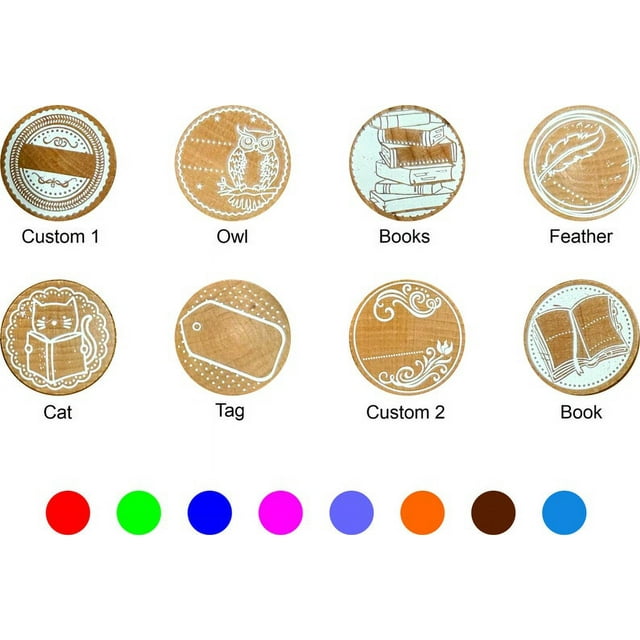 Library Stamp Set, Book Stamp Set, Stationary Book Stamps, Library ...