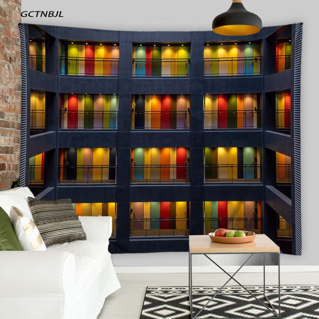 Library Tapestry Classical Bookshelf Crammed with Books Study Room ...