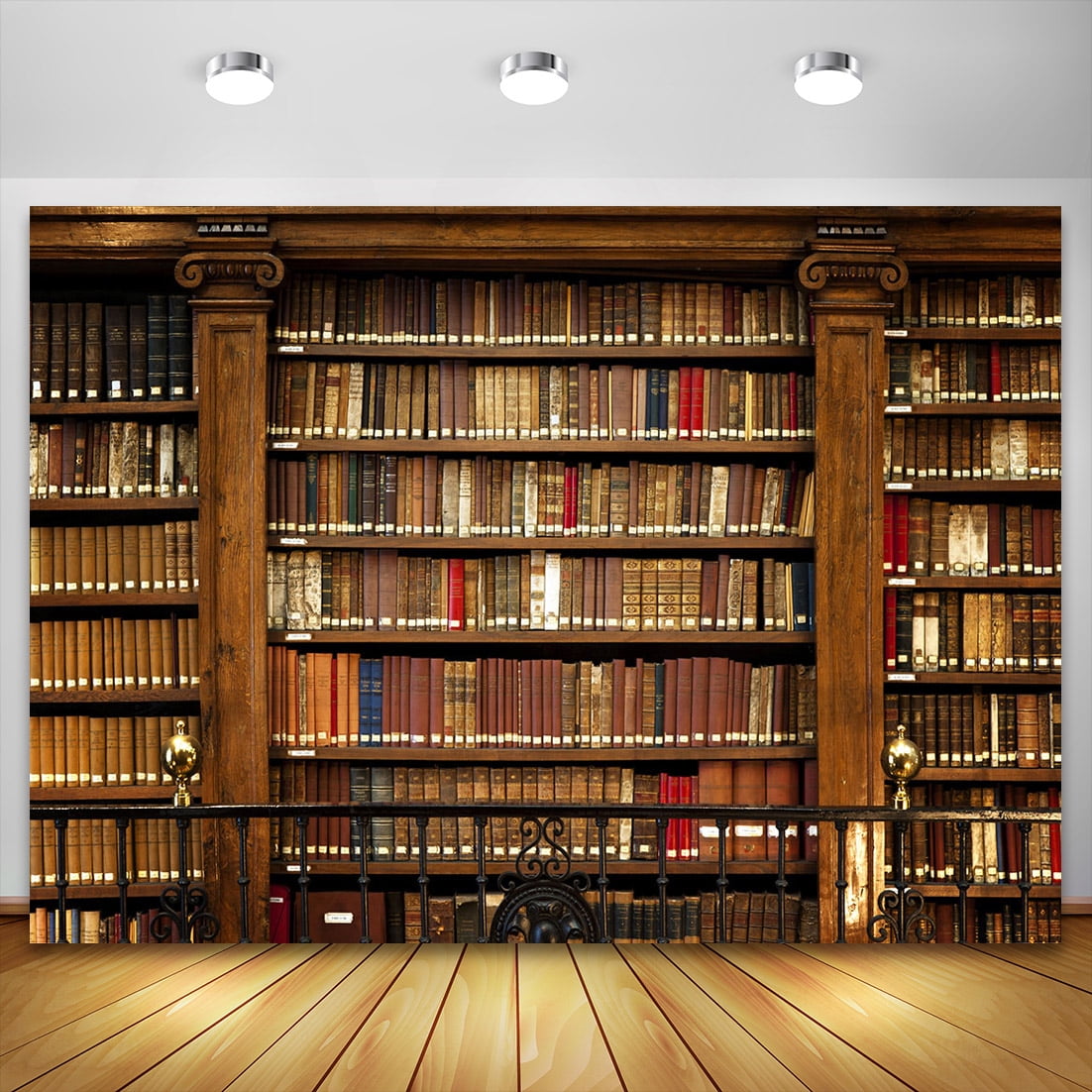 Library Wall Background Magic Book Shelf ration Photography Backdrops ...