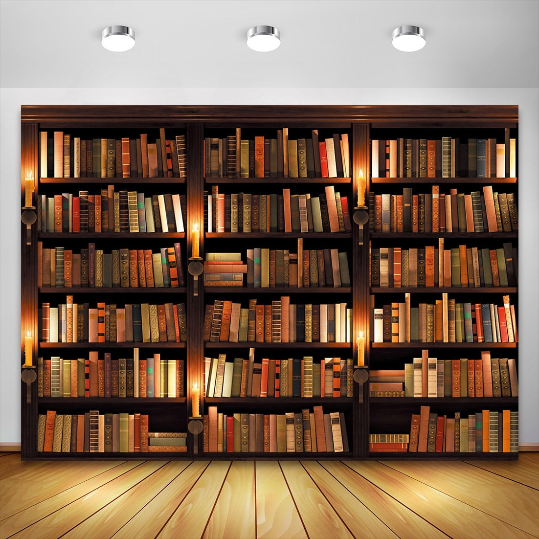 Library Wall Background Magic Book Shelf ration Photography Backdrops Children Study School ...