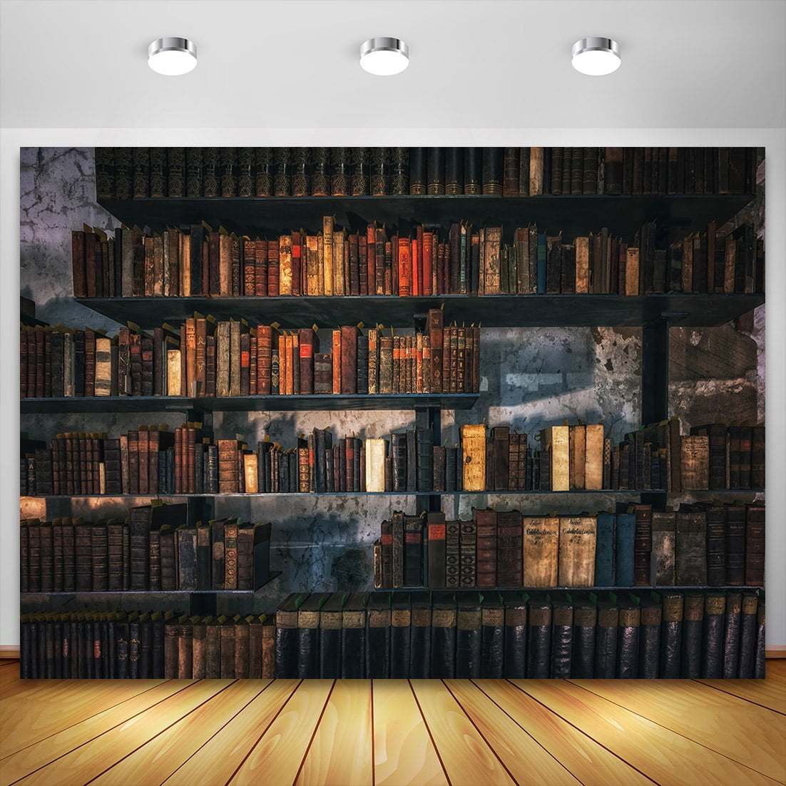 Library Wall Background Magic Book Shelf ration Photography Backdrops ...