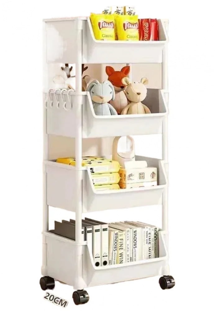 Library trolley kitchen storage shelf corner kitchen narrow slot ...
