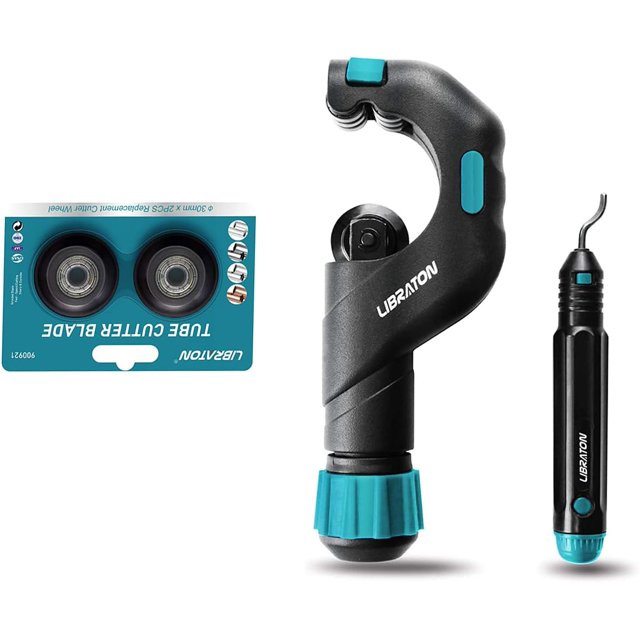 Libraton Pipe Cutter, Tubing Cutter 3/16" to 2" Outer Diameter, Copper ...