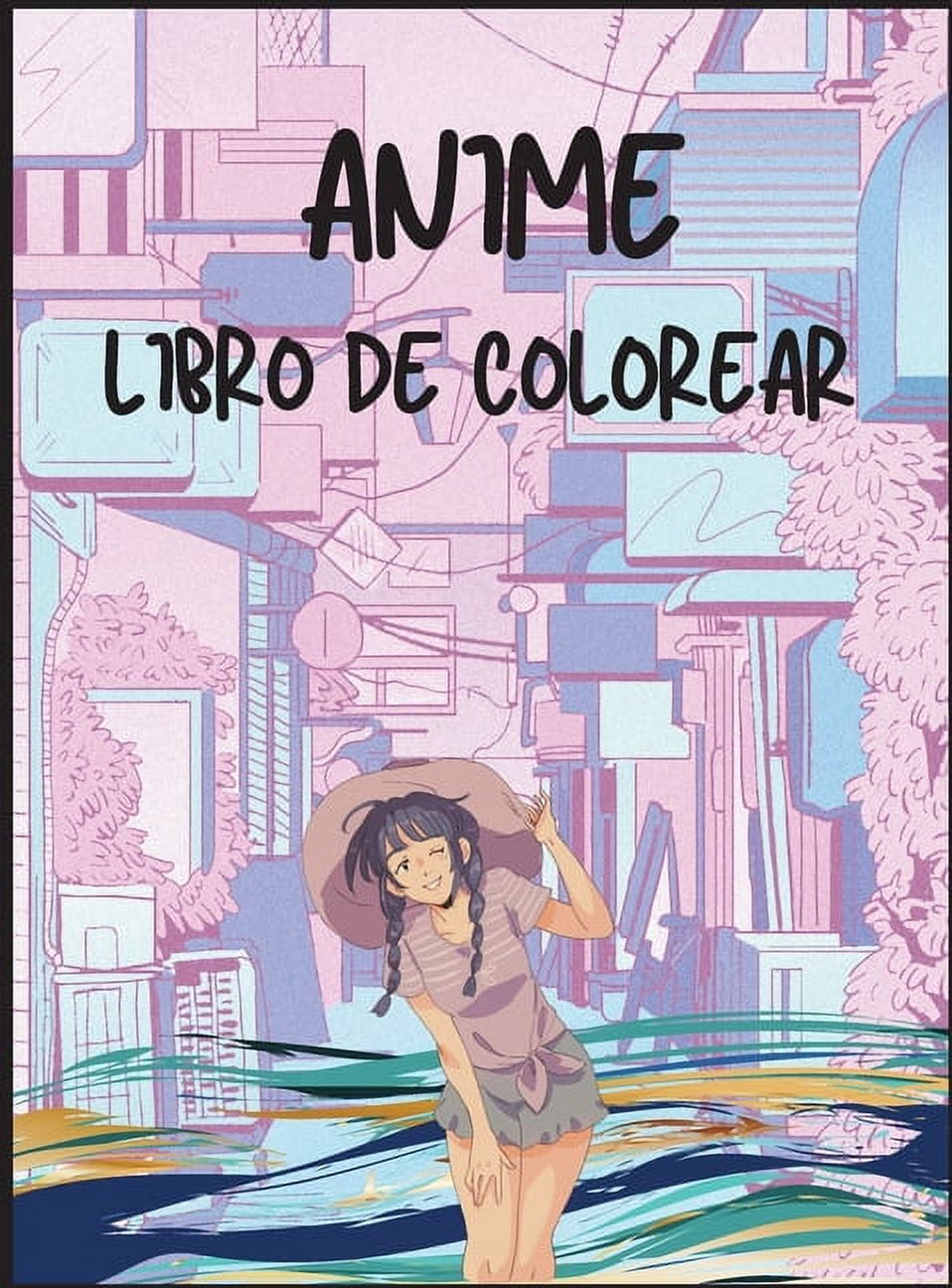 Libro Para Colorear de Anime: SimpÃ¡ticos personajes de anime para ...