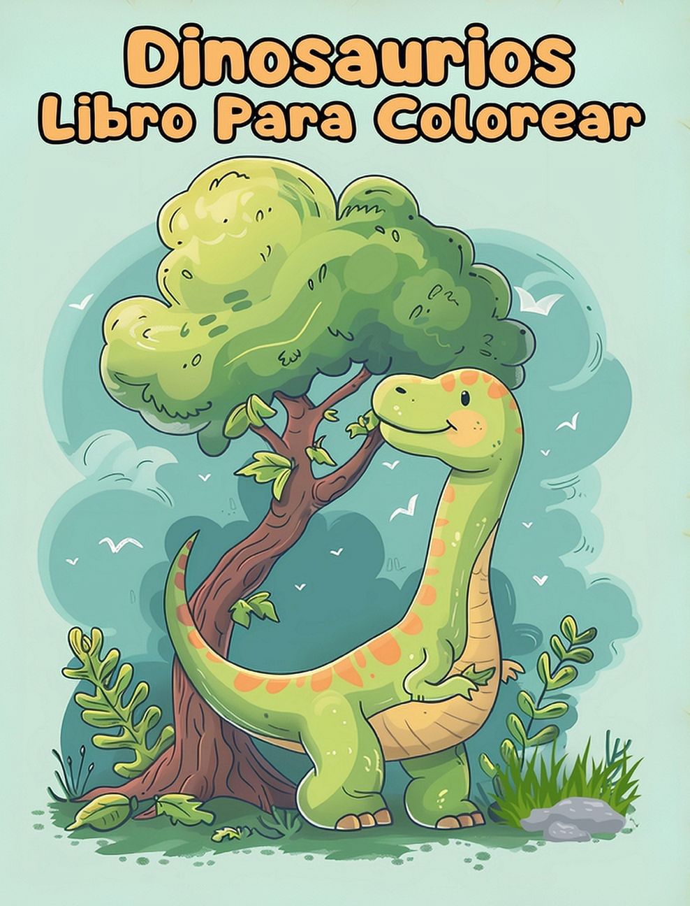 Libro Para Colorear de Dinosaurios: Páginas Simples Para Colorear de ...