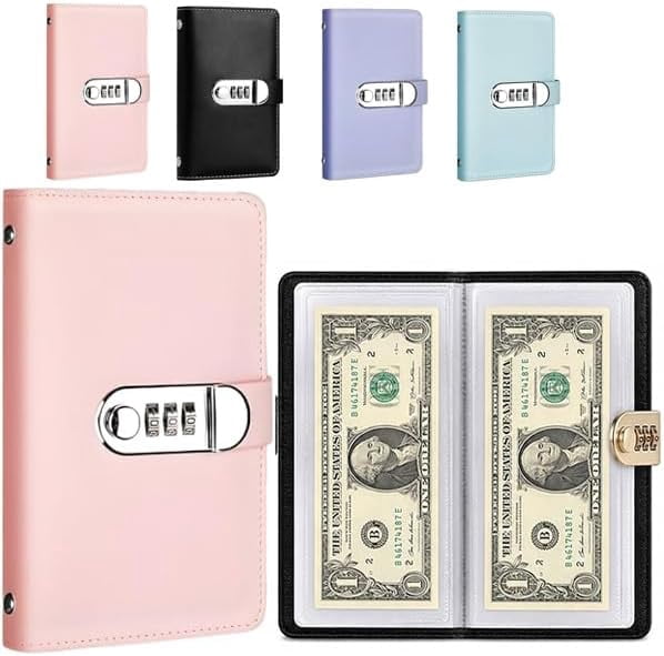 Libro para Ahorrar Dinero, Lockable Savings Notebook with 100 ...