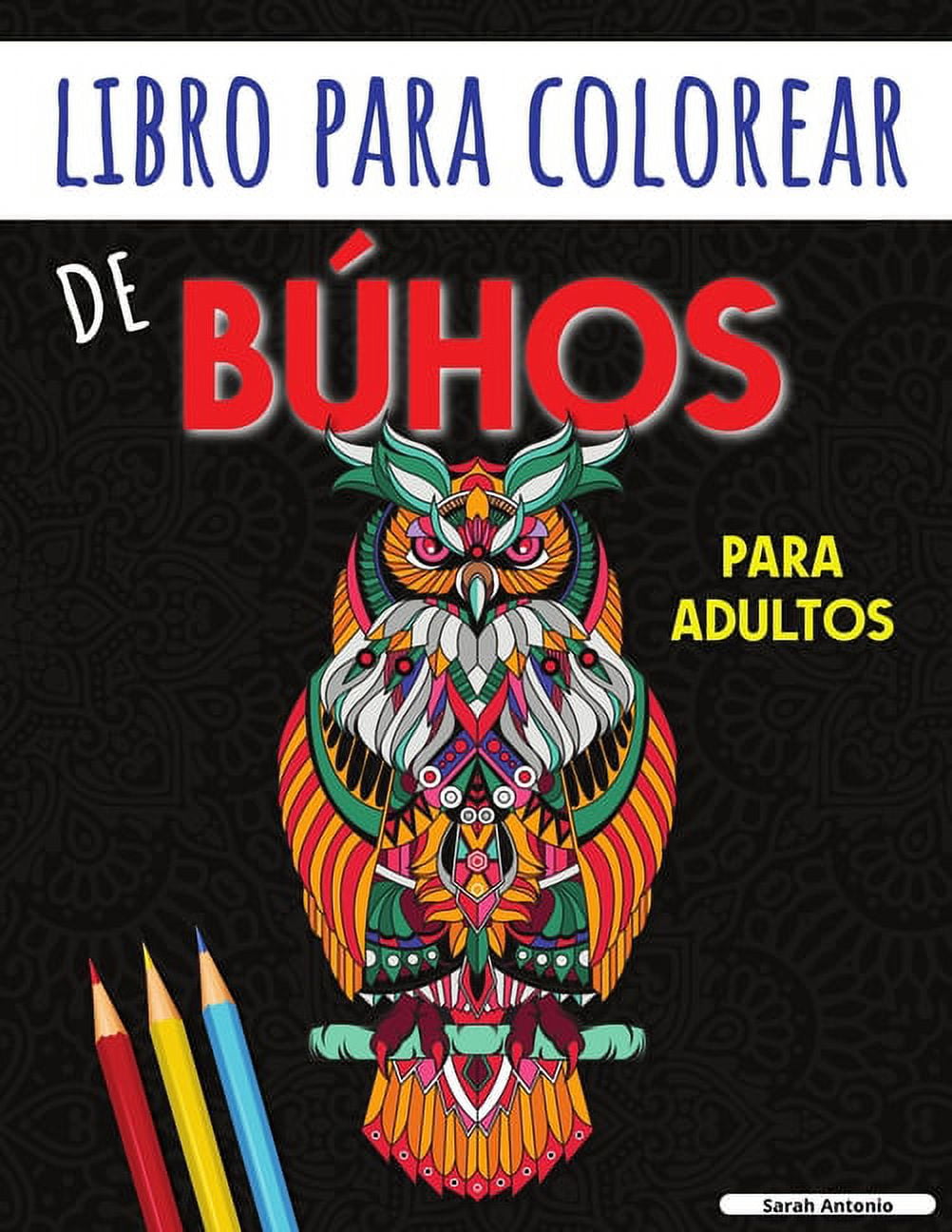 Libro para Colorear de B?hos para Adultos: Encantadoras p?ginas para ...