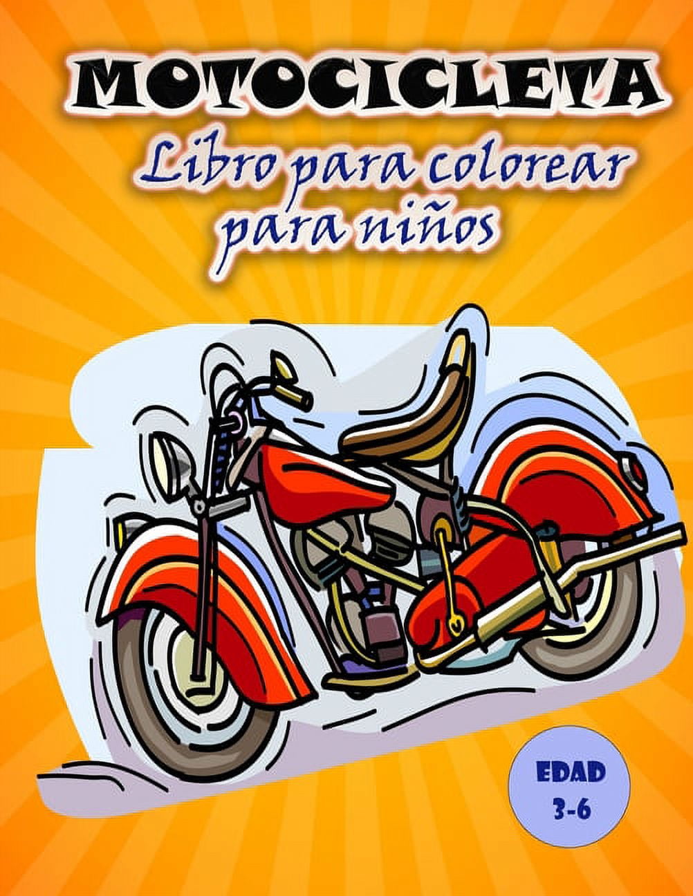 Libro para colorear de motos para ni?os: Im?genes de motos grandes y divertidas para ni?os ...