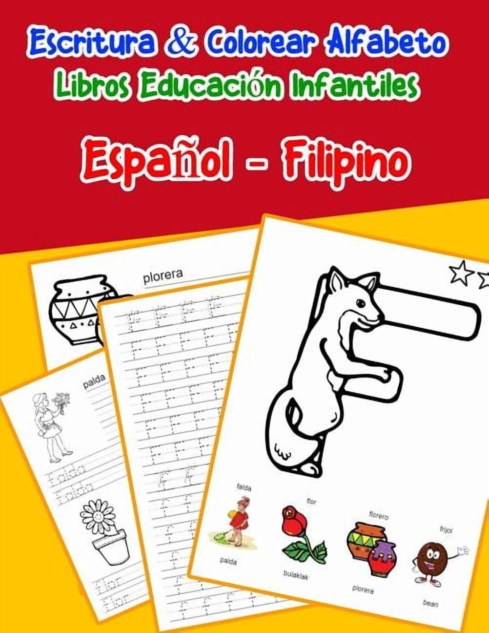 Espaol - Filipino : Escritura Colorear Alfabeto Libros Educacin ...