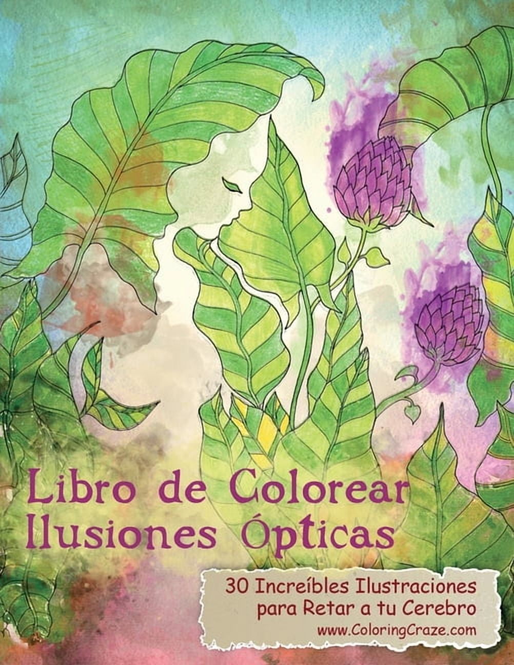 Libros de Colorear Ilusiones Ópticas Par Libro de Colorear Ilusiones ...