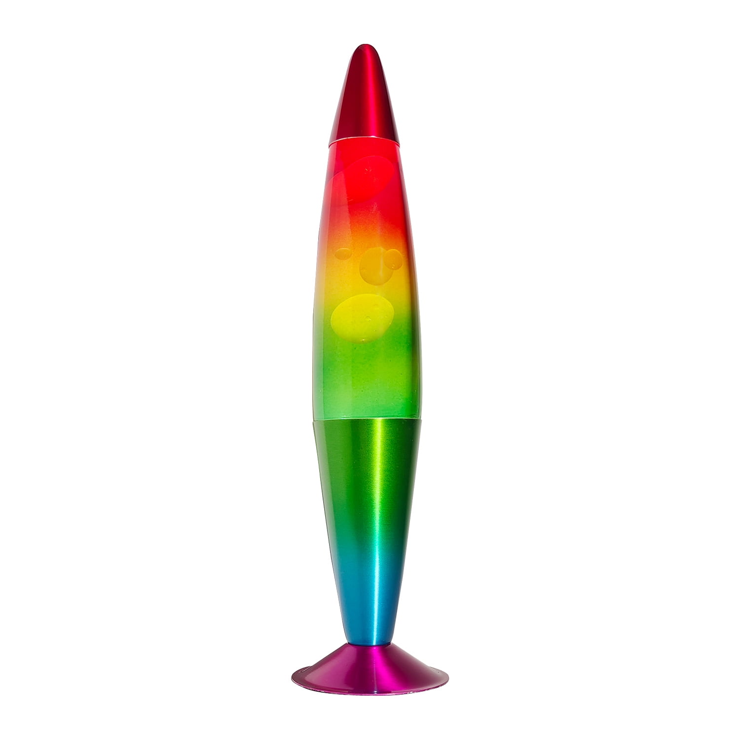 Libubow 16 inch Rainbow Motion Lamp with 2 Bulbs, Red Yellow Green ...