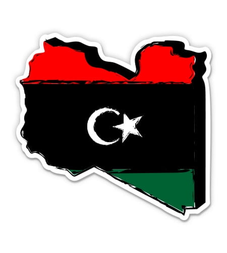 Libya - 8" Vinyl Sticker - For Car Laptop I-Pad - Waterproof Decal ...