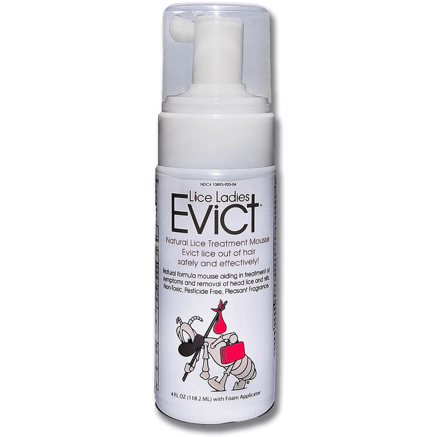 Lice Ladies EVICT Treatment Mousse - Safe, Natural, Non-Toxic Foaming ...