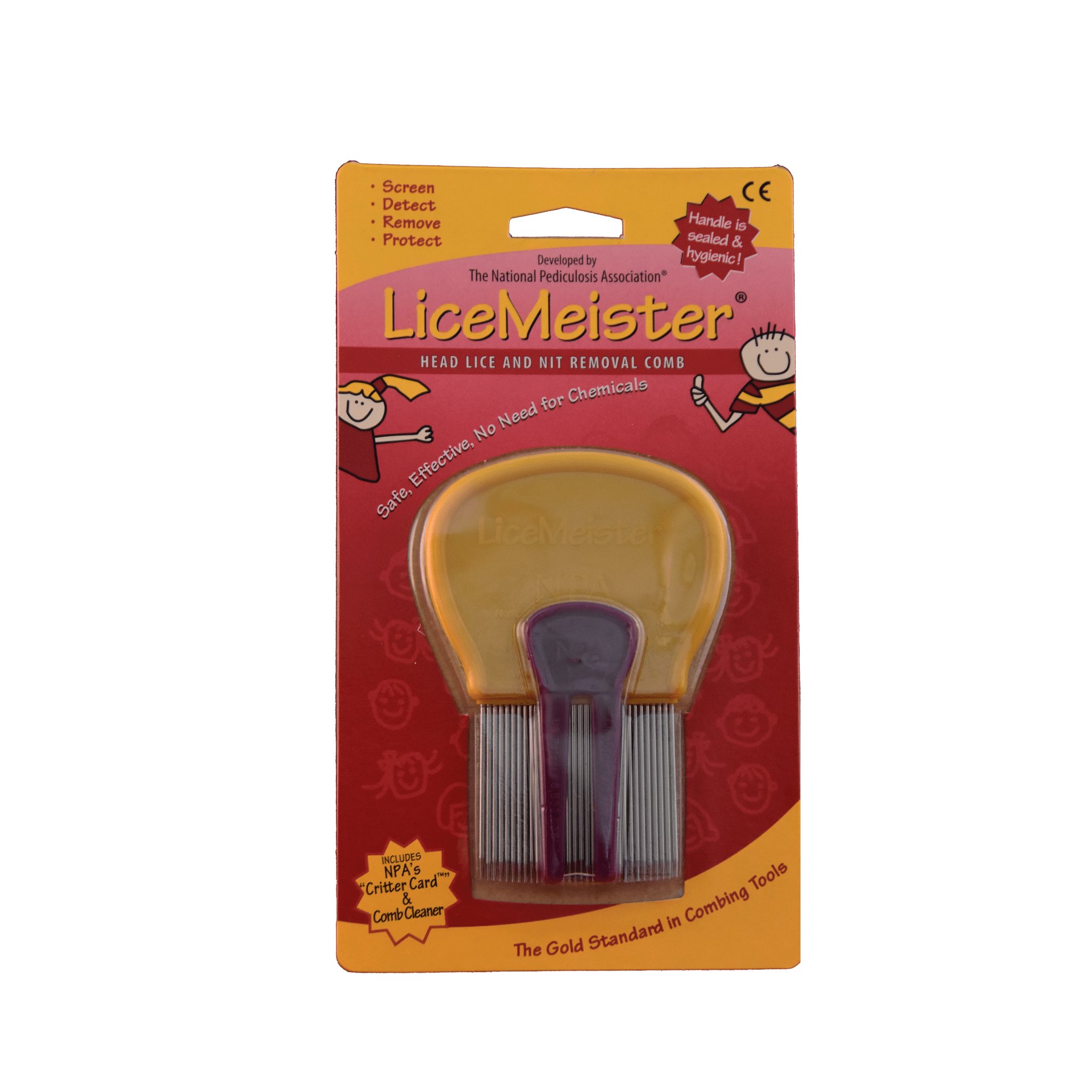 LiceMeister Head Lice Nit Removal Comb, 1 School-Approved Lice Comb ...