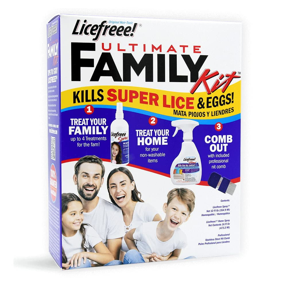 Licefreee Ultimate Family Lice Kit, Treats Entire Family & Home ...