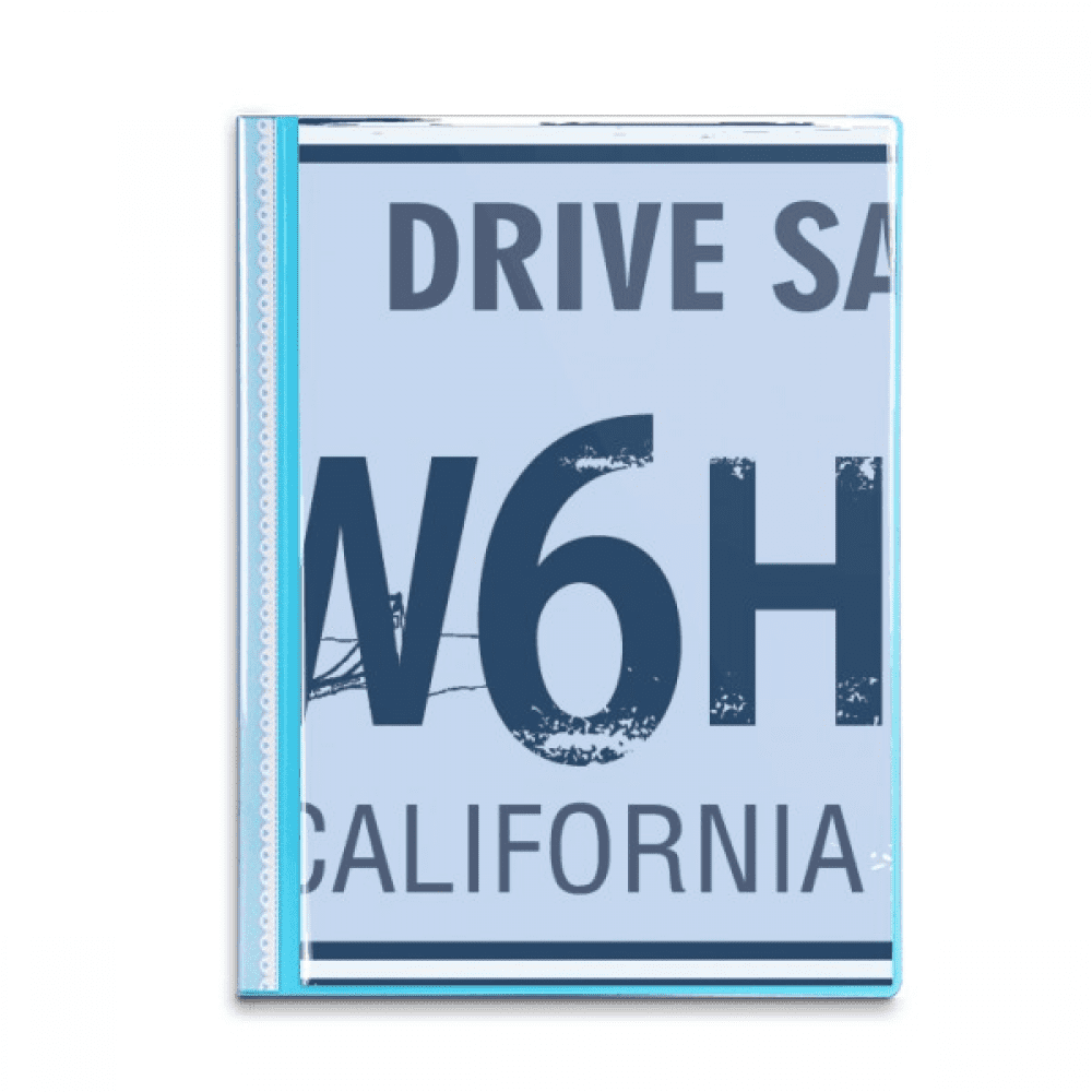 Licence Plate USA American Pattern Book Sheet Protectors Portfolio ...