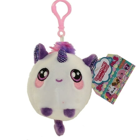 License 2 Play - Squeezamals Scented Plush - WHITE UNICORN (Plastic Key ...