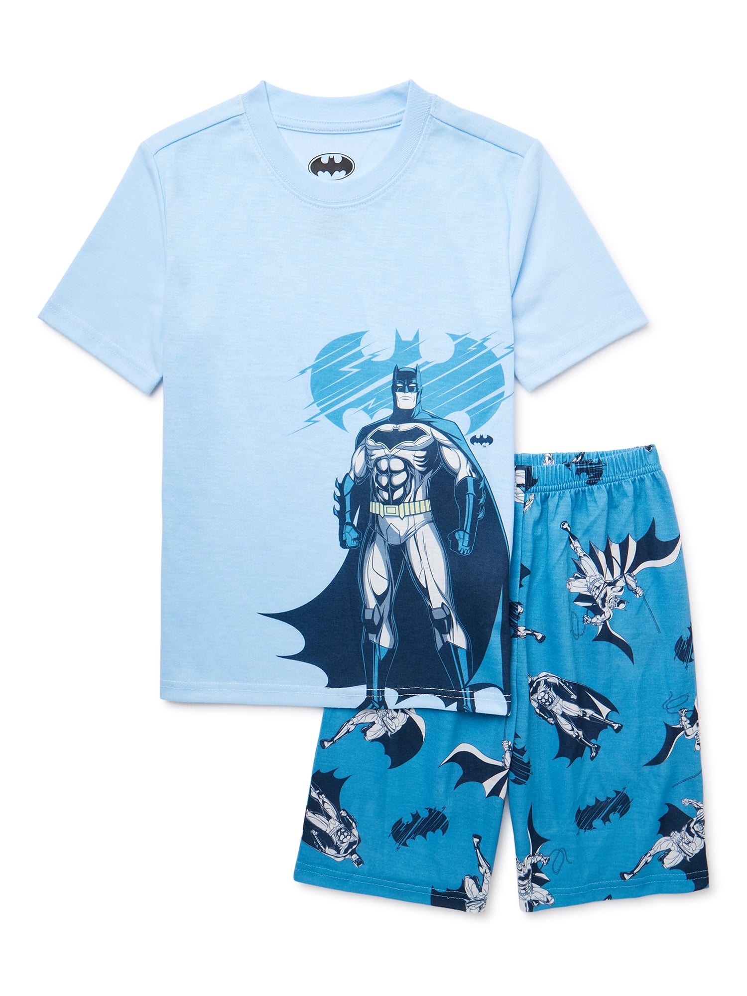 Warner Bros Boys Batman Pajama Set - Top and Shorts - Walmart.com