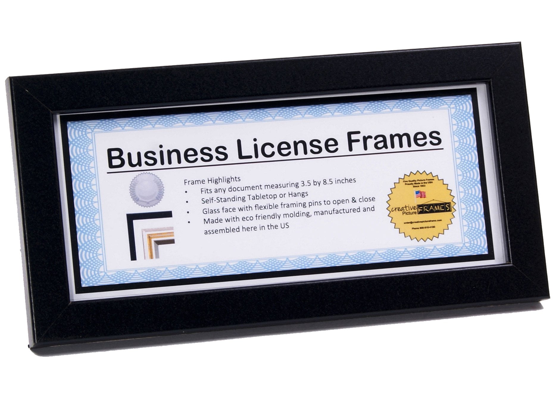 License Frames for Cosmetology Professionals 3.5 by 8.5 inch State ...