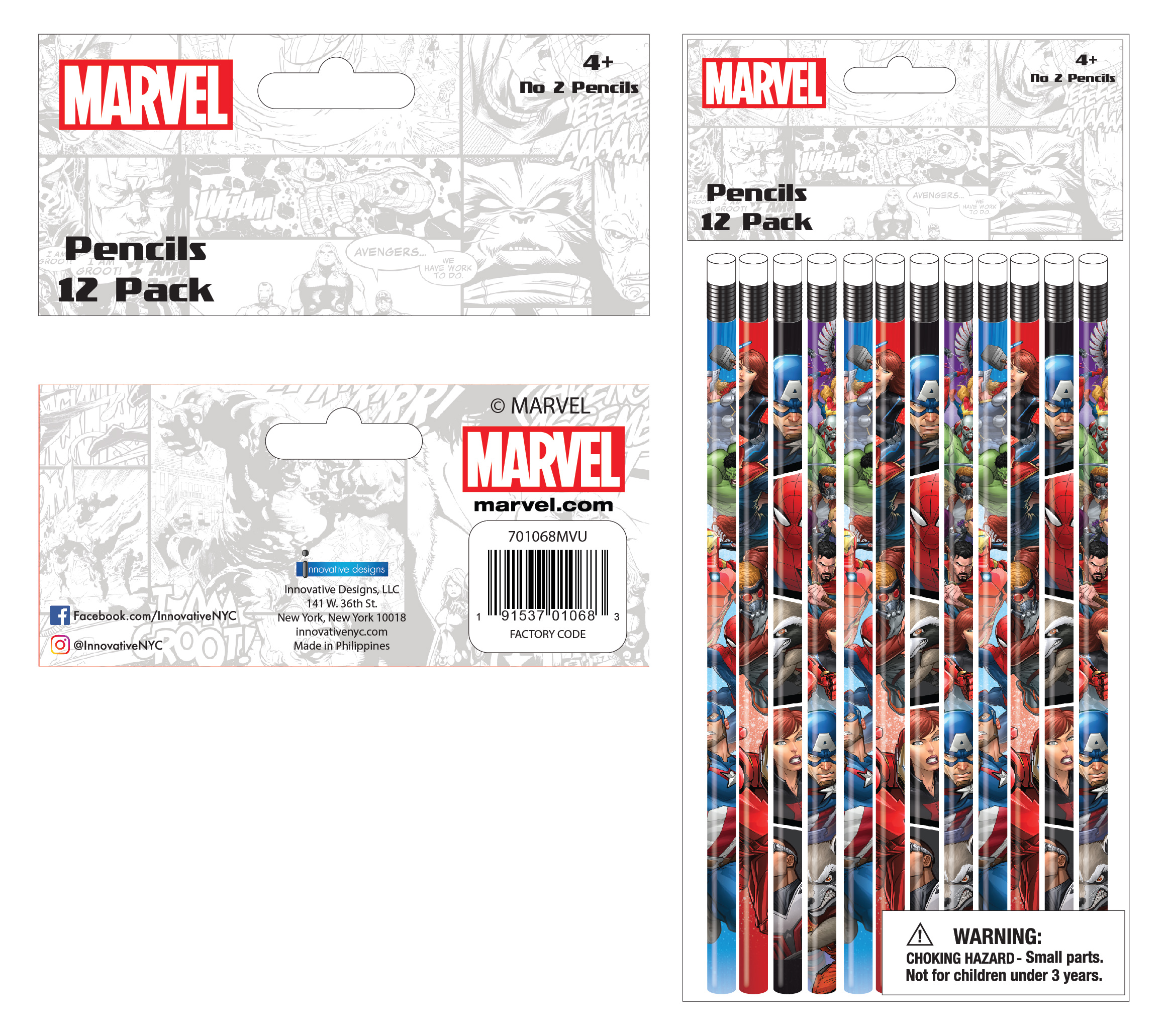 License Marvel Universe 12pk pencil - Walmart.com