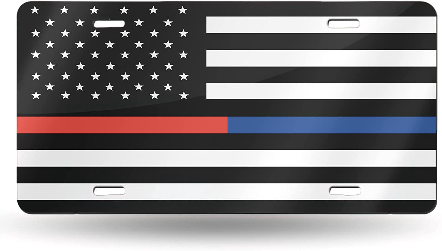 License Plate,AmericanThin Red Blue Line Front License Plate for Women ...