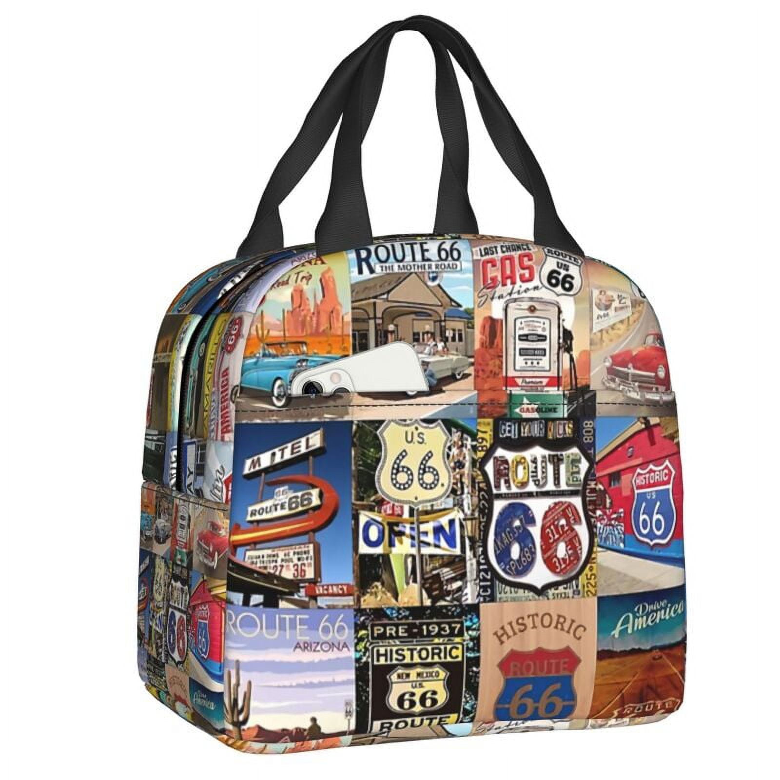 License Plate Art Insulated Lunch Bag for Work Cooler Thermal Bento Box ...