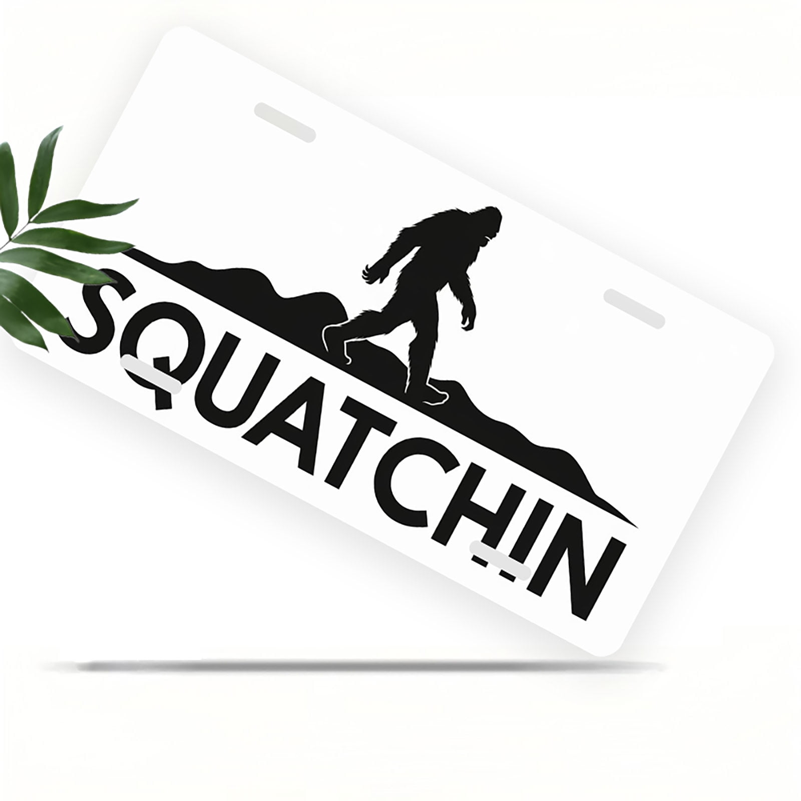License Plate, Bigfoot Squatchin Logo Decorative Front,Personalized ...