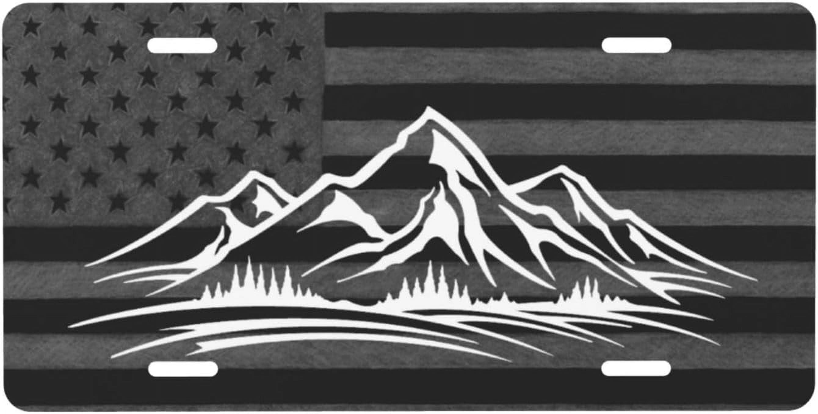 License Plate Blessed Car Tag Black Background - Decorative Front ...
