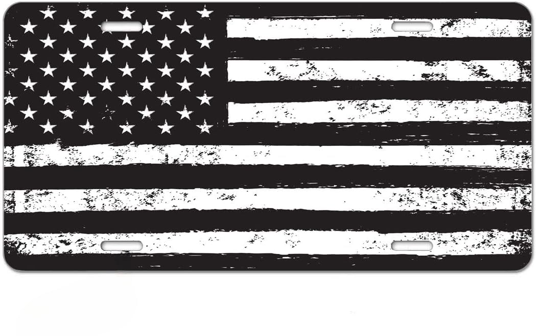 License Plate Blessed Car Tag Black Background - Front License Plate ...