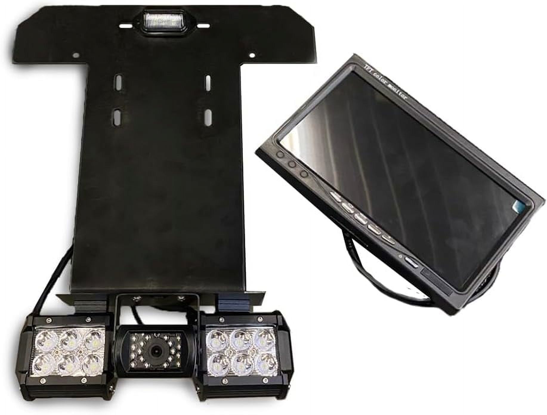 License Plate Bracket + Plug and Play Light + 2 Backup Lights + Backup ...