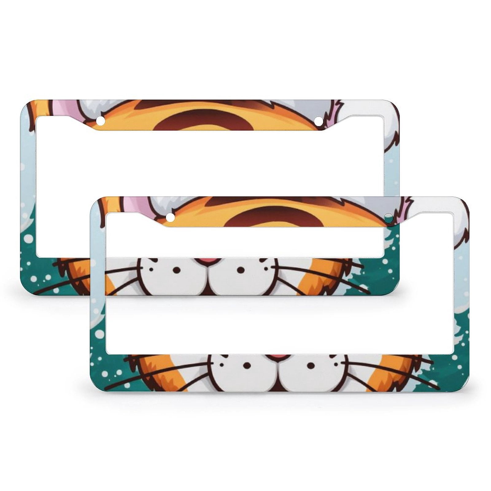 License Plate Cover Christmas Tiger License Plate Cover License Plate ...