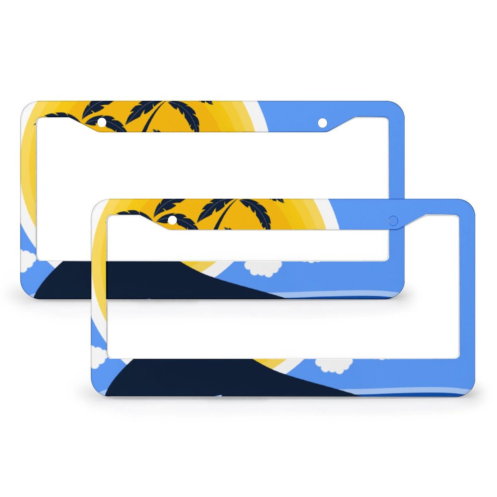 License Plate Cover Holiday Palm Beach Tropical License Plate Cover ...