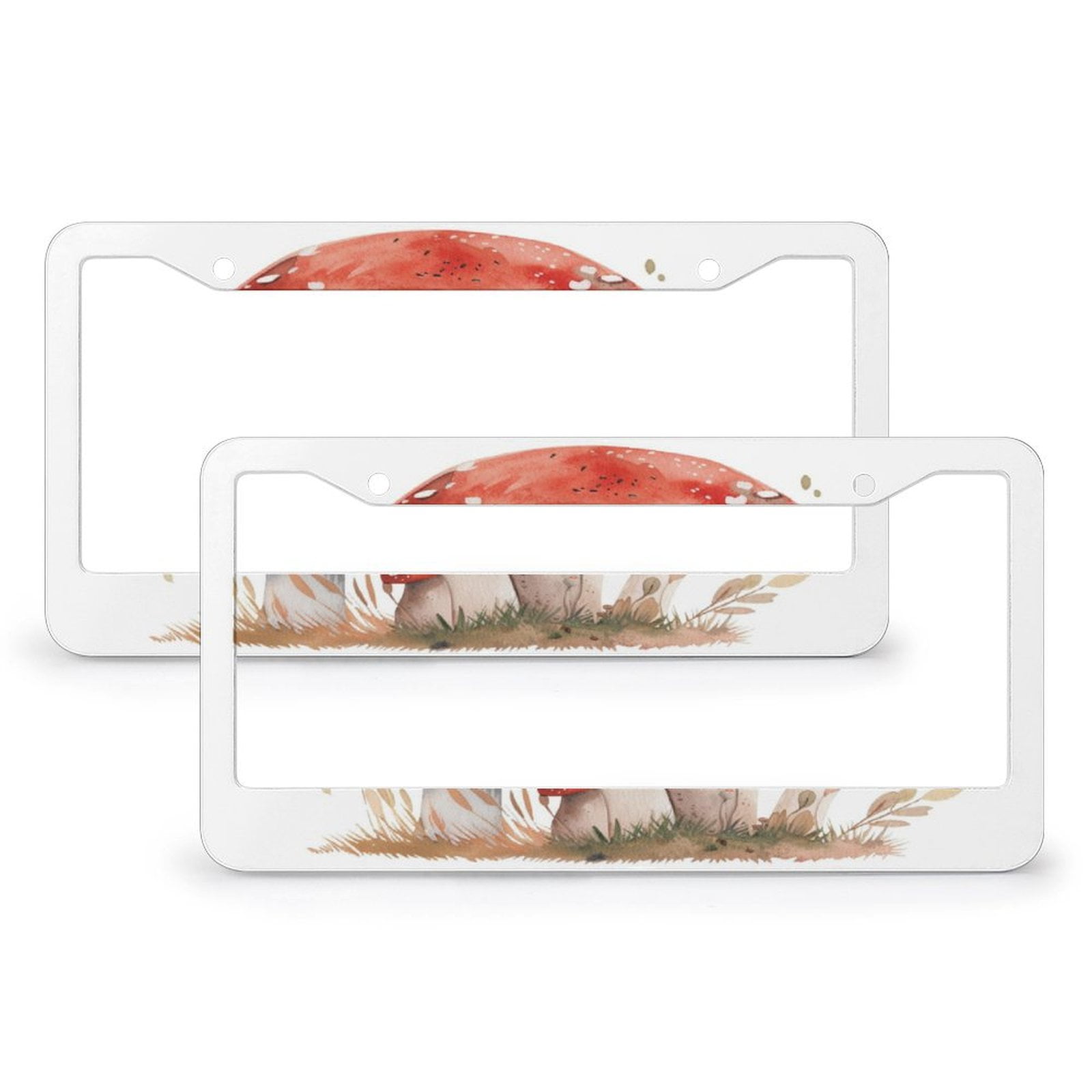 License Plate Cover Lovely Cute Mushrooms Personalized License Plate ...