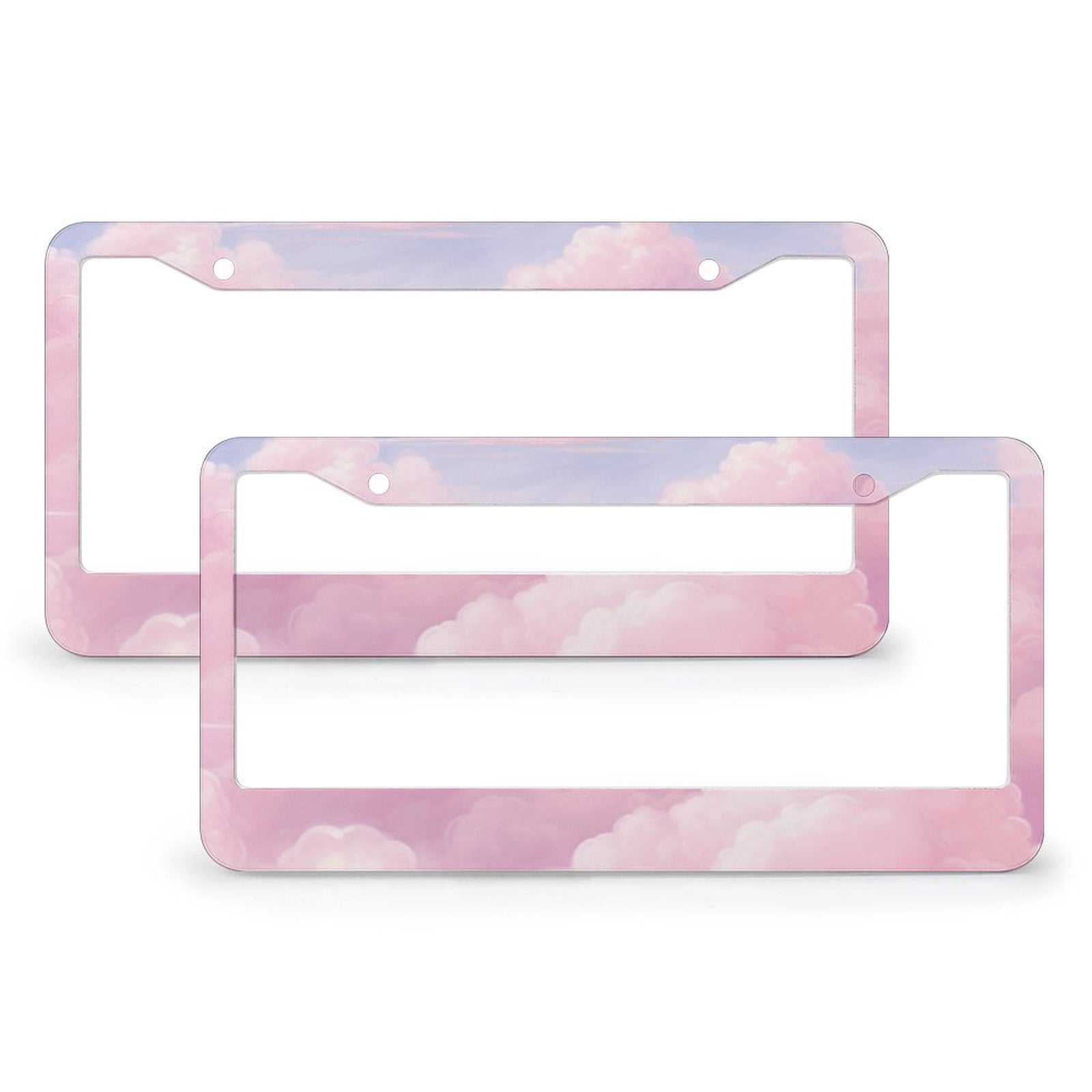 License Plate Cover Pink Clouds License Plate Frame License Plate ...