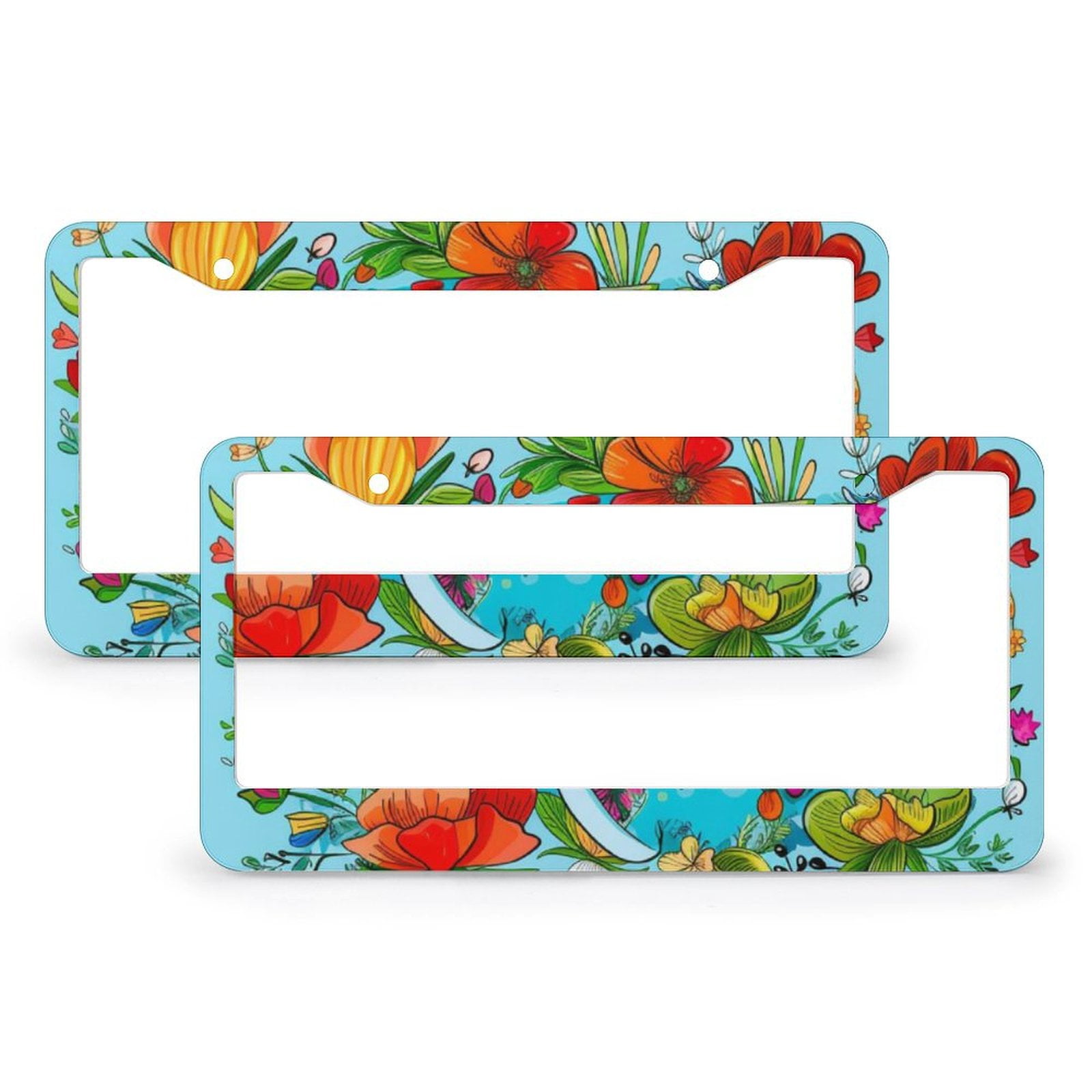 License Plate Cover Retro Vintage Grammy Best Grammy Ever Floral Car ...