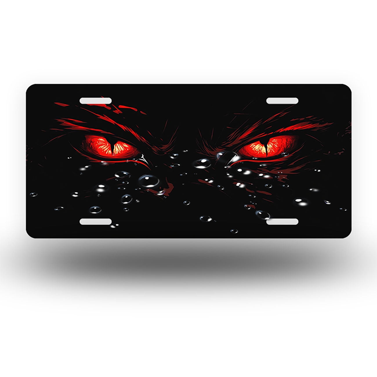 License Plate,Fiery Eyes in Darkness Decorative Front,Personalized ...