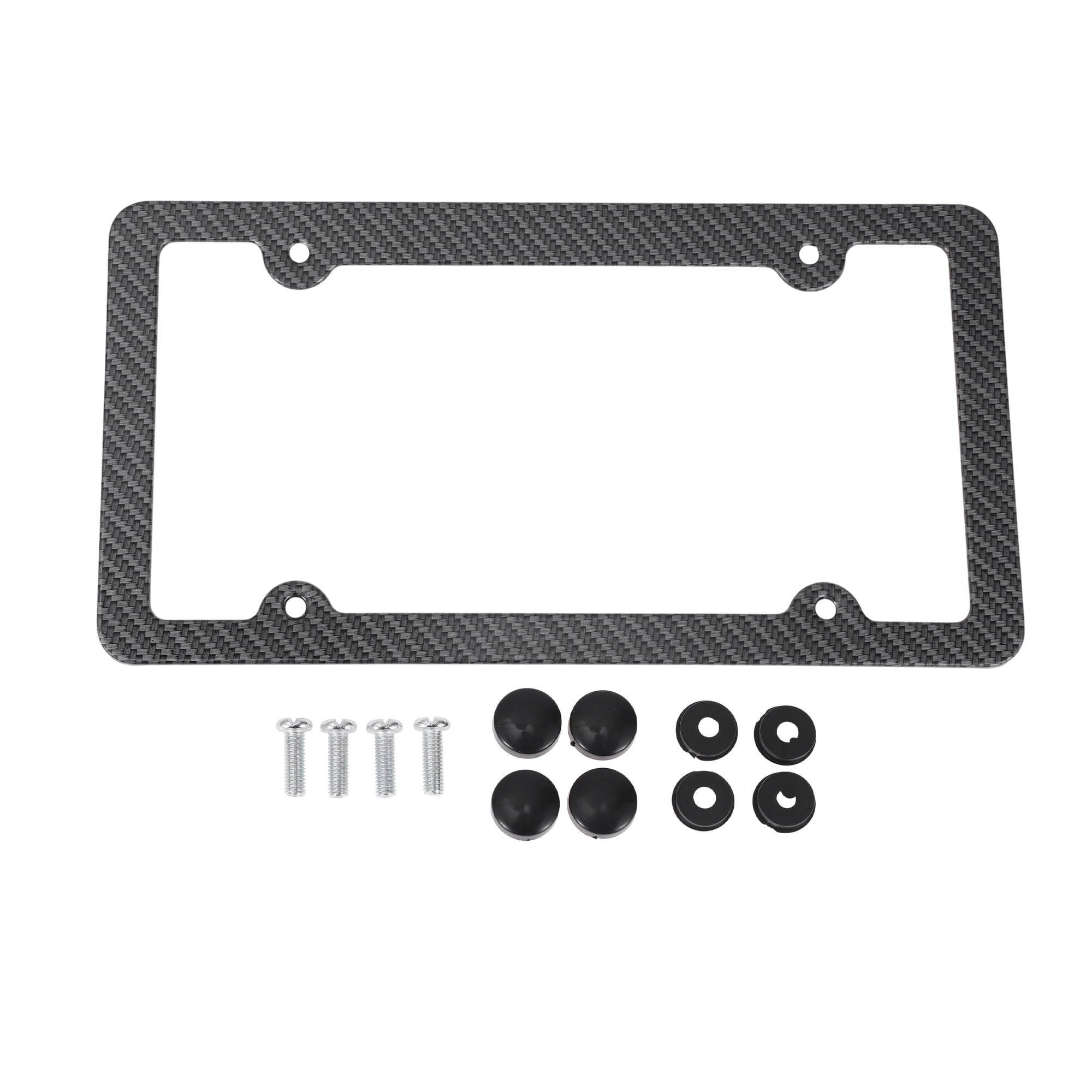 Unique Bargains License Plate Frame Aluminum Alloy Car Front Rear ...