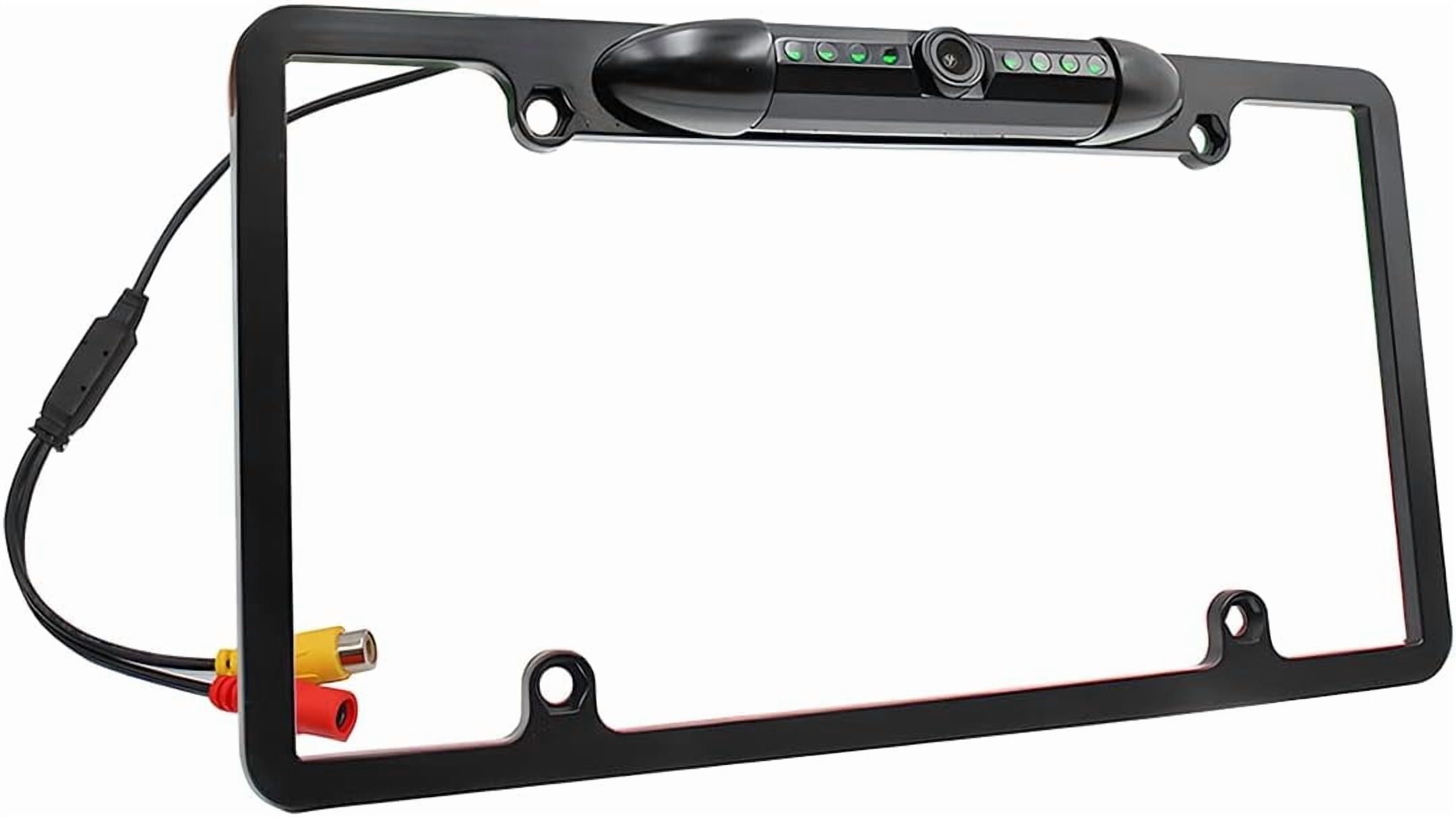 License Plate Frame Backup Camera, Night Vision Car Rear View Camera ...