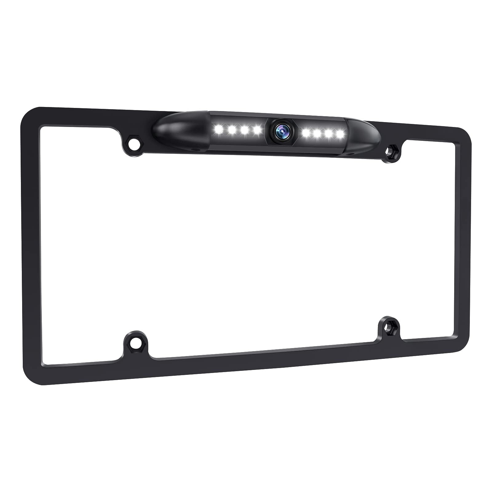 License Plate Frame Car Backup Camera, Rear View Camera 8 Bright LEDs ...