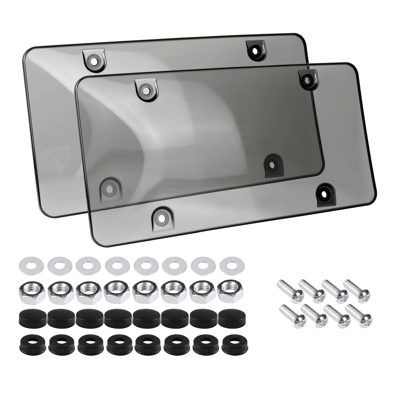 License Plate Frame Cover Shield Transparent Kit For Car Truck(12" X 6 ...