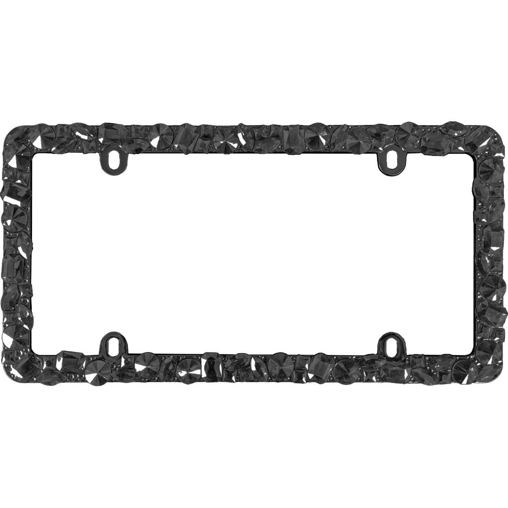 License Plate Frame - Dazzle, Black - Walmart.com