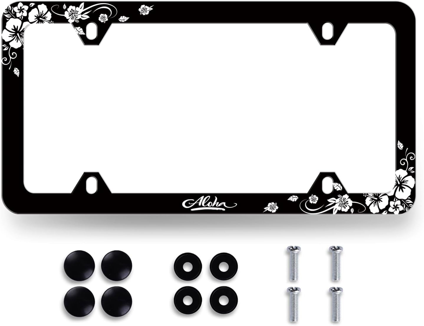 License Plate Frame Halloween Spider Web Bats Gothic License Plate ...