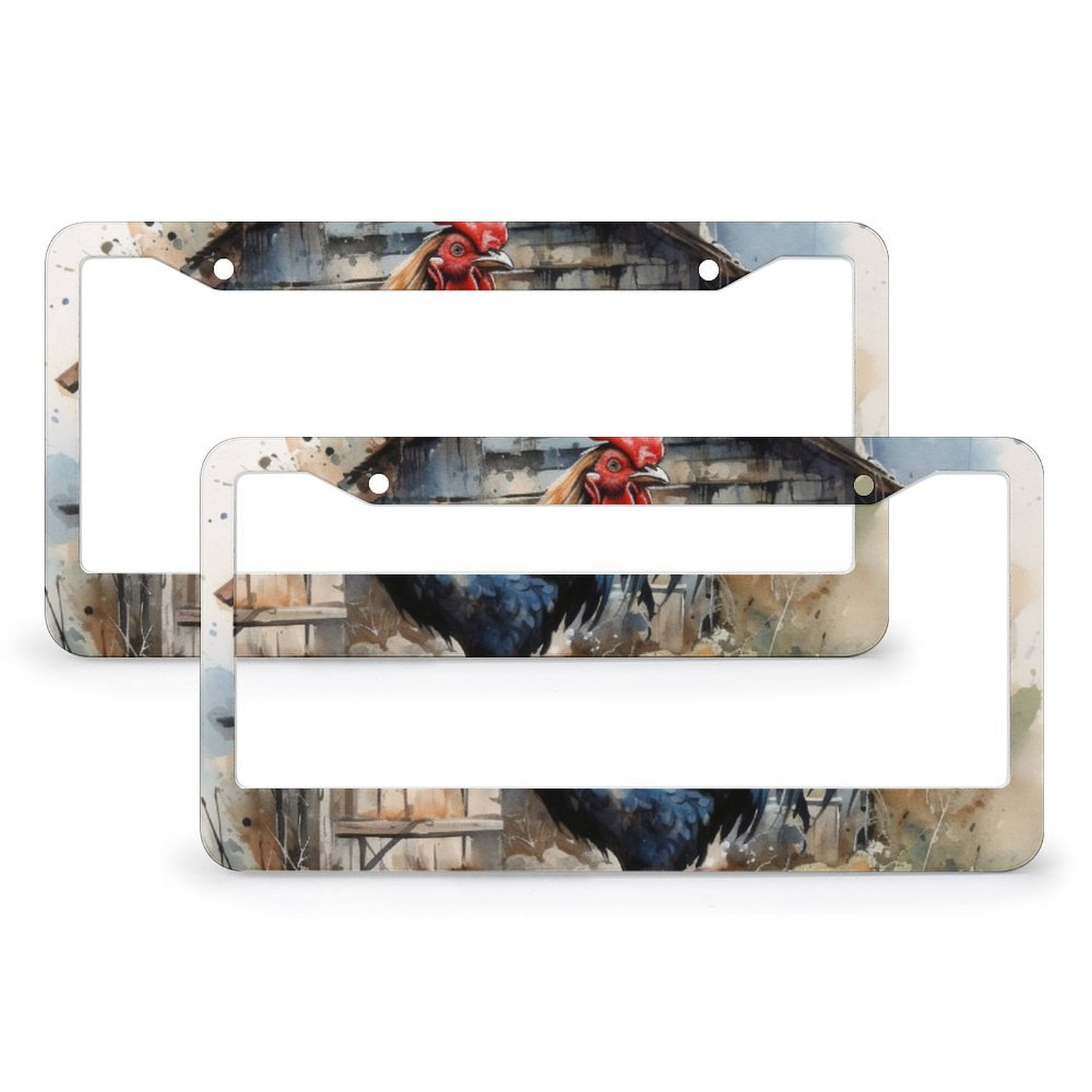 License Plate Frame It's Just Chicken Time Car License Plate Frame 2 ...