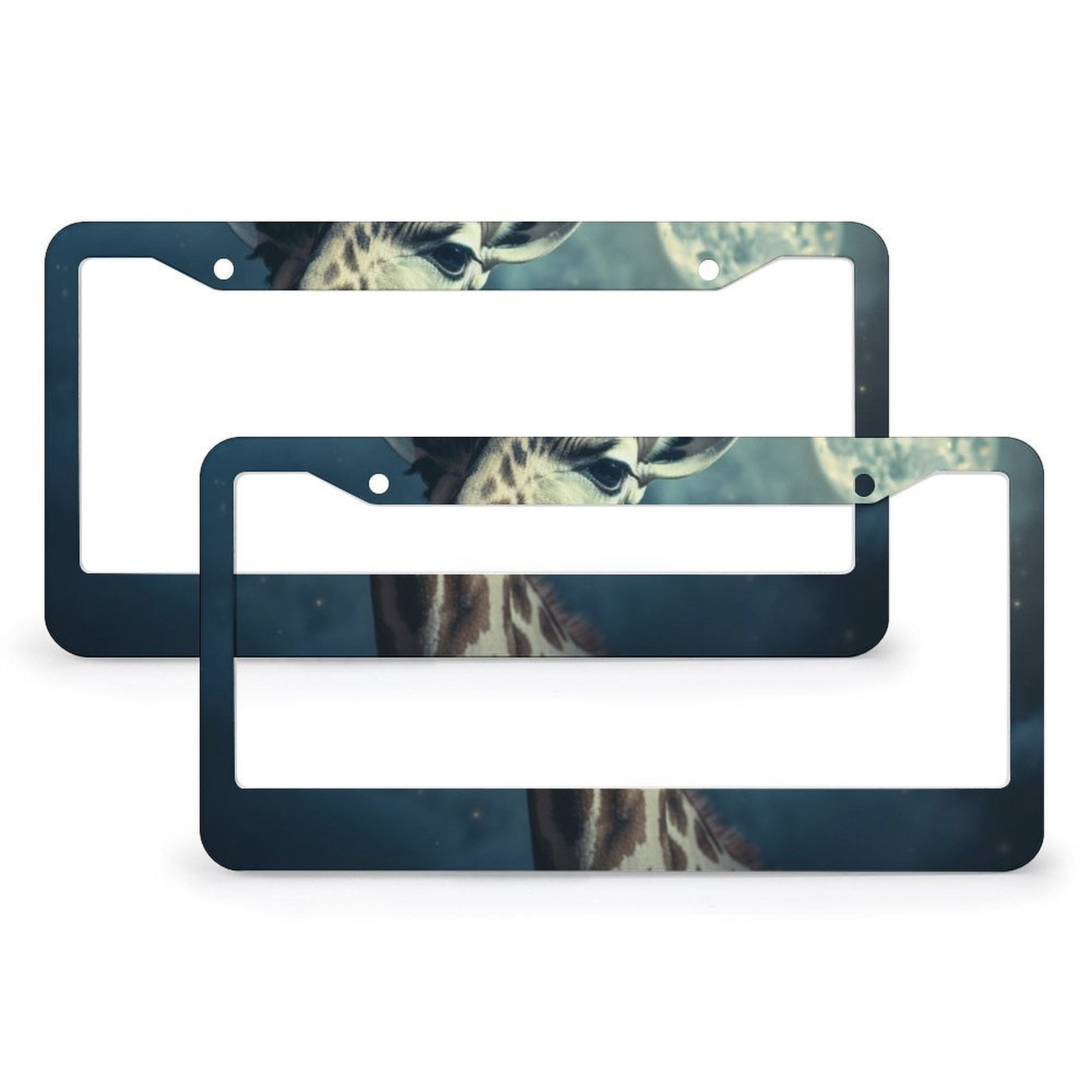 License Plate Frame Moon Giraffe License Plate Frame License Plate ...