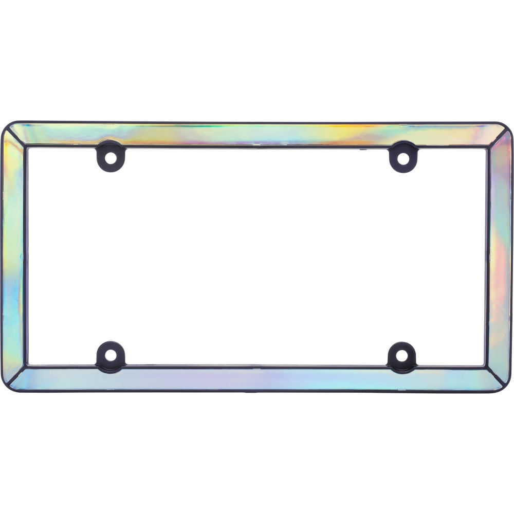 License Plate Frame - Prism, Iridescent/Matte Black - Walmart.com