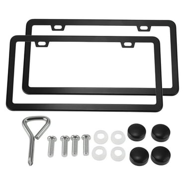 Unique Bargains Universal Car License Plate Frame Front Rear License ...